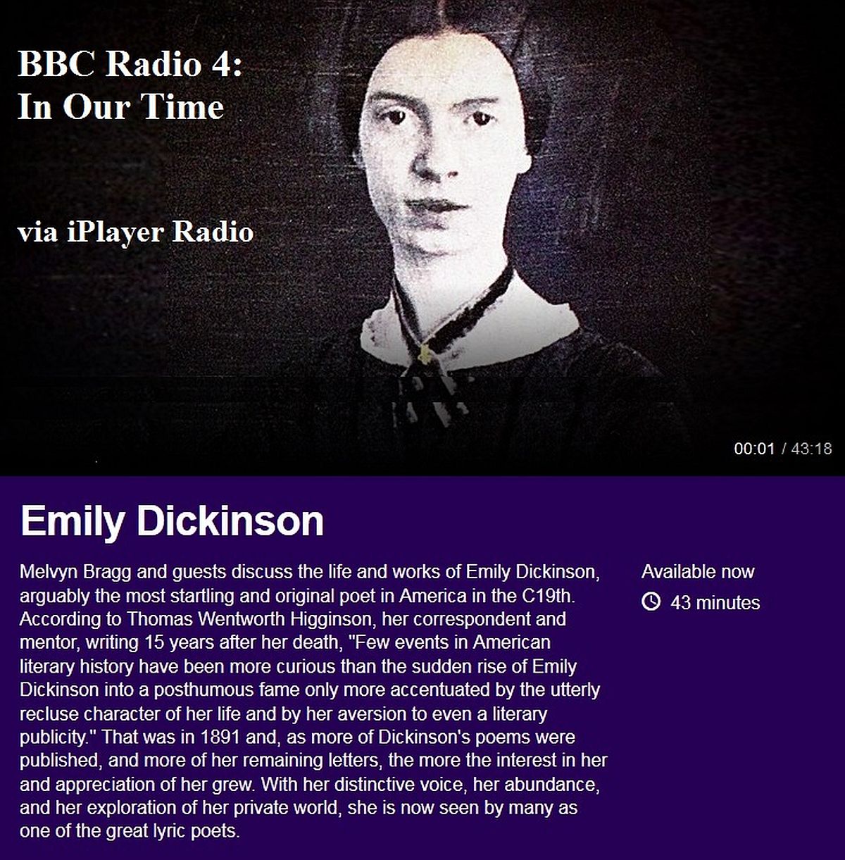 OTD d. Emily Dickinson – and the benefits of obscurity to a writer ...